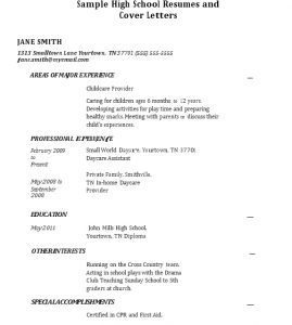 10+ High School Graduate Resume | Template Creator